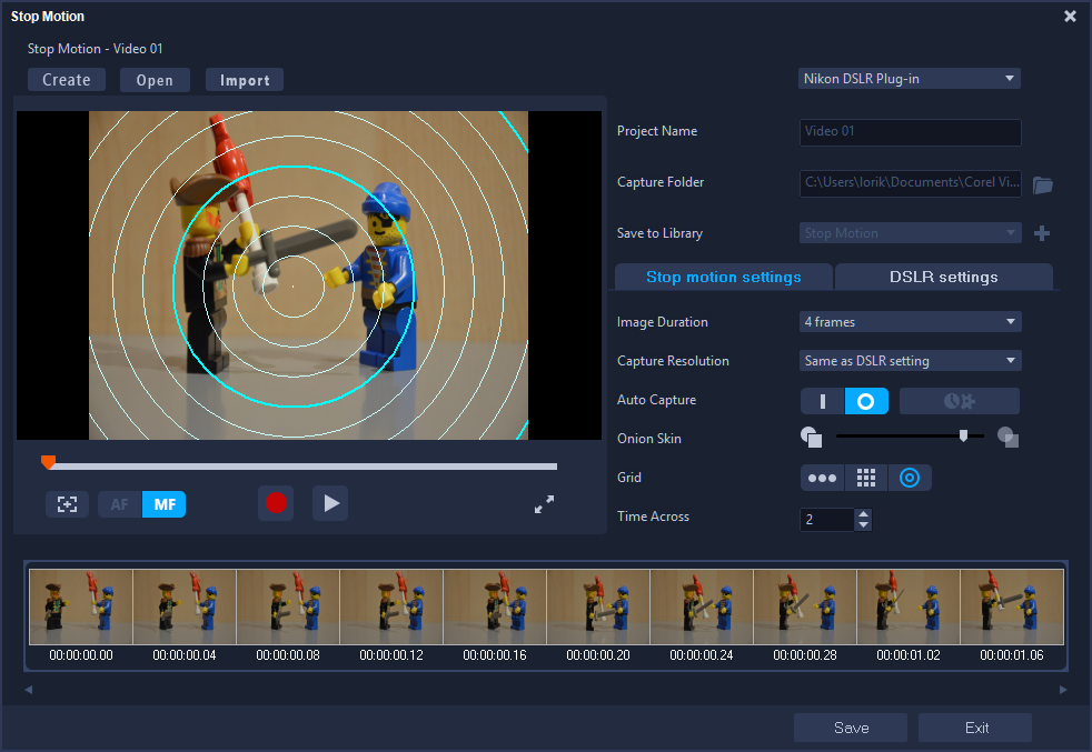 How to create a stop motion project